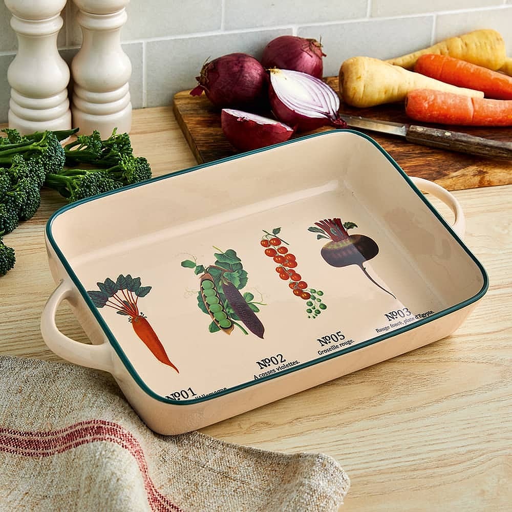 Plat à four en grès crème Benary | Museum Selection France